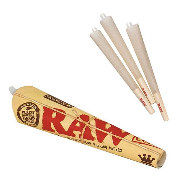 RAW Organic Kingsize Cones (ungebleicht), 3er Pack